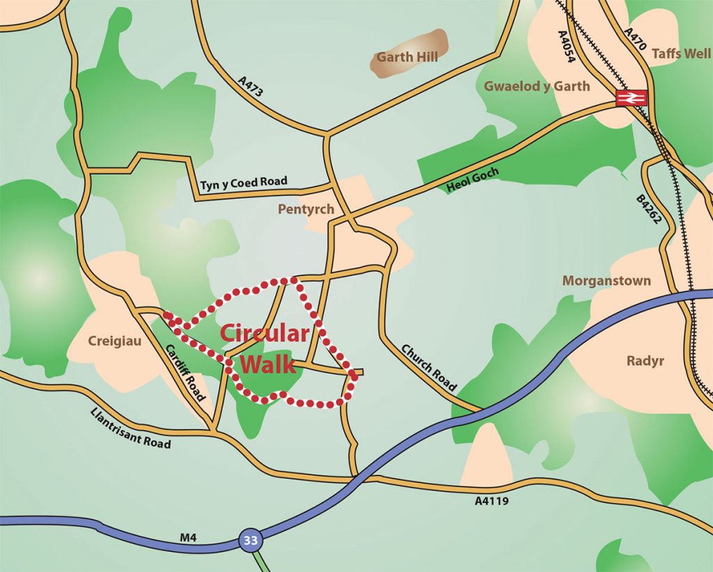 Pentyrch to Creigiau Circular Walk - Outdoor Cardiff