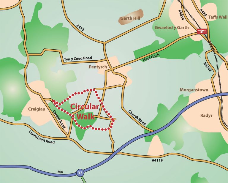 Pentyrch to Creigiau Circular Walk - Outdoor Cardiff
